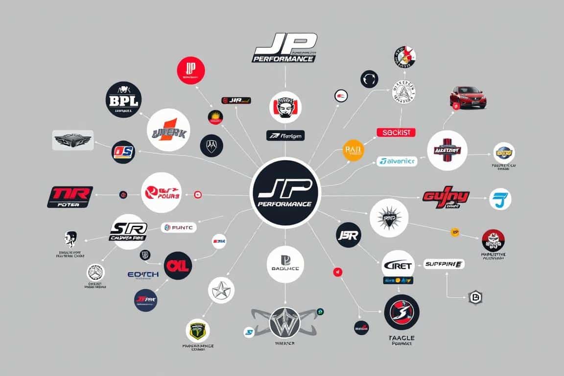 Welche Firmen gehören zu JP Performance?